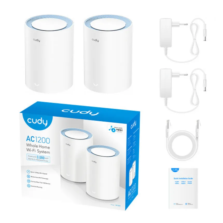 Ruteri za internet | CUDY M1200 AC1200 Dual Band Whole Home Wi-Fi Mesh ...
