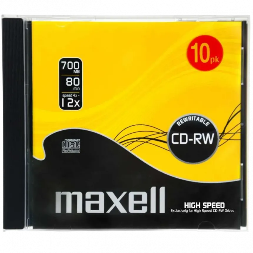 Optički uređaji | MAXELL CD-RW 80 12X JEWEL | Printerking Novi Sad