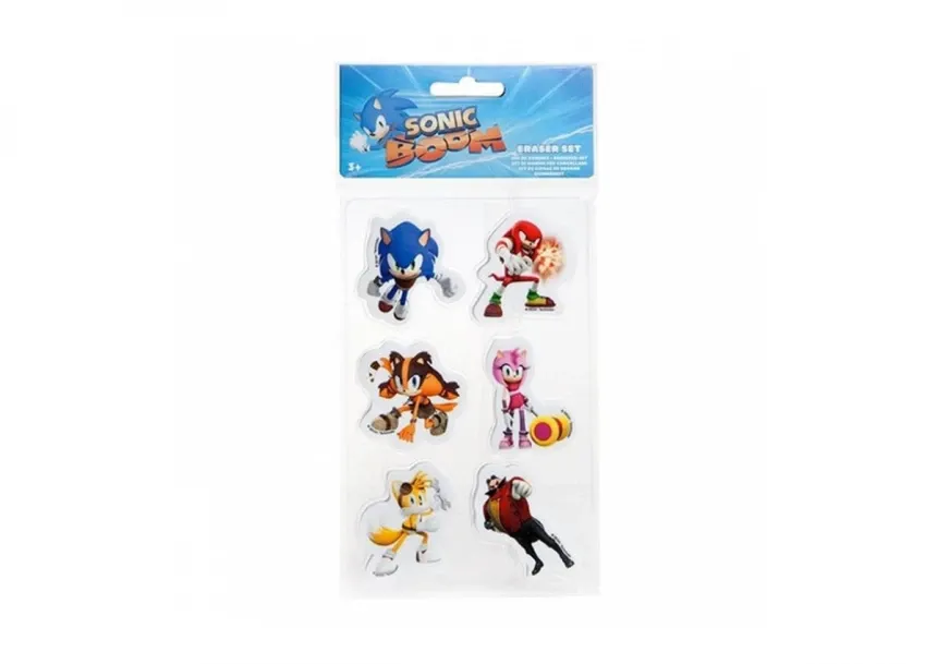 Ostala igračka oprema | Sonic Boom 6pcs eraser pack | Printerking Novi Sad